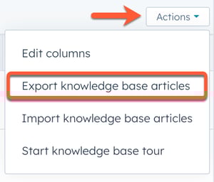 Export web content and data